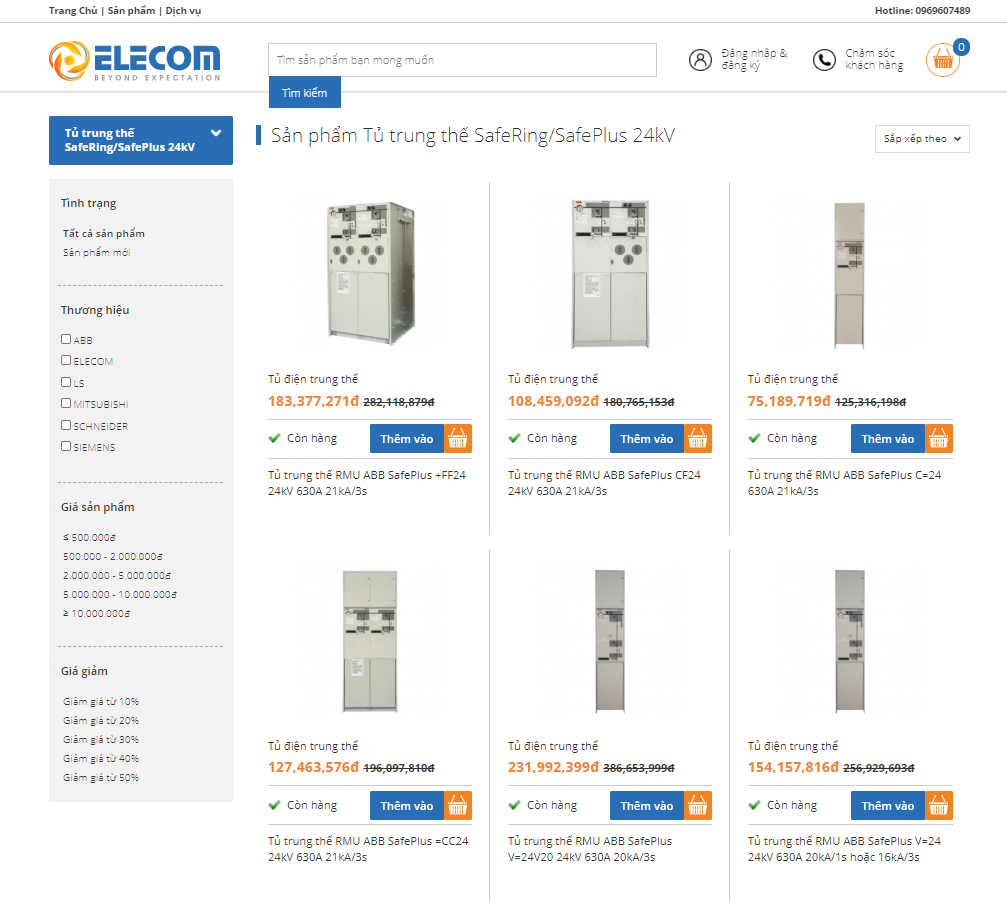 Mua Tủ Trung Thế ABB 24kV | Tủ Trung Thế Chính Hãng ABB Giá Tốt Nhất